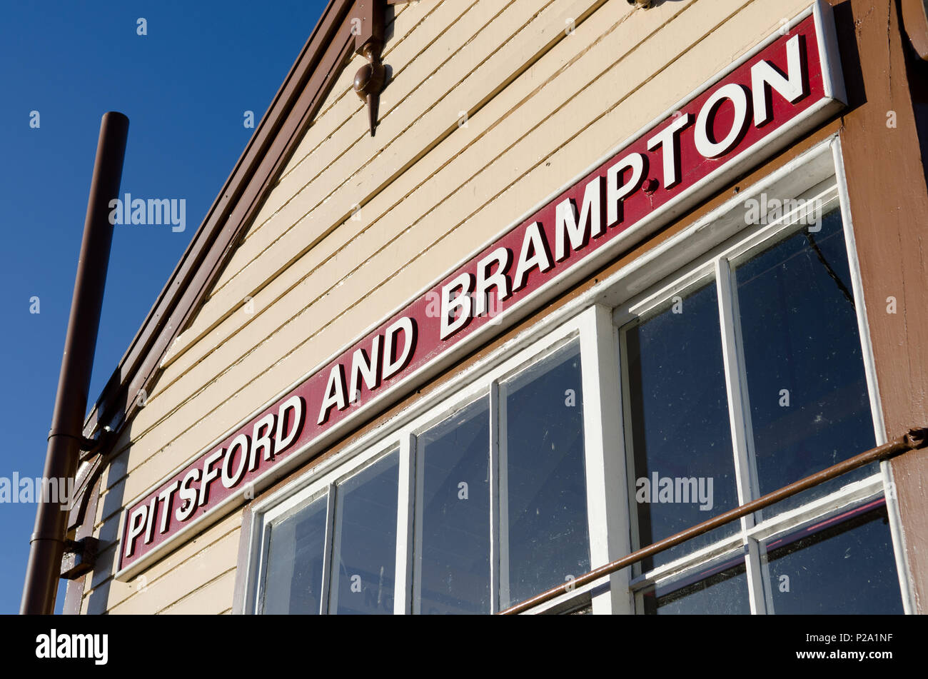 Pitsford and Brampton signal box Brampton Valley way, Northampton Stock ...