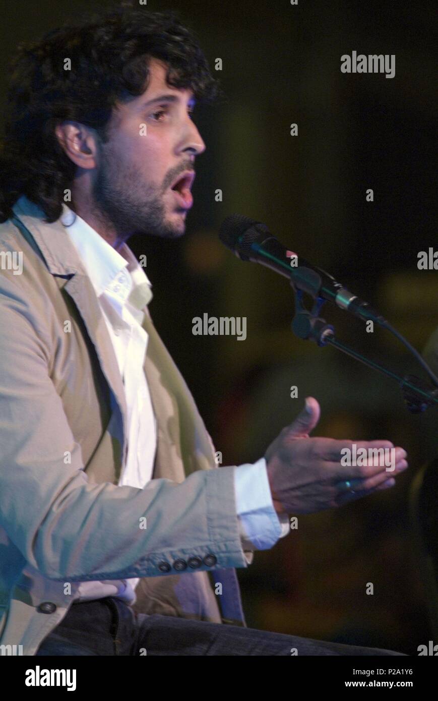 The spanish flamenco singer Arcangel Stock Photo - Alamy