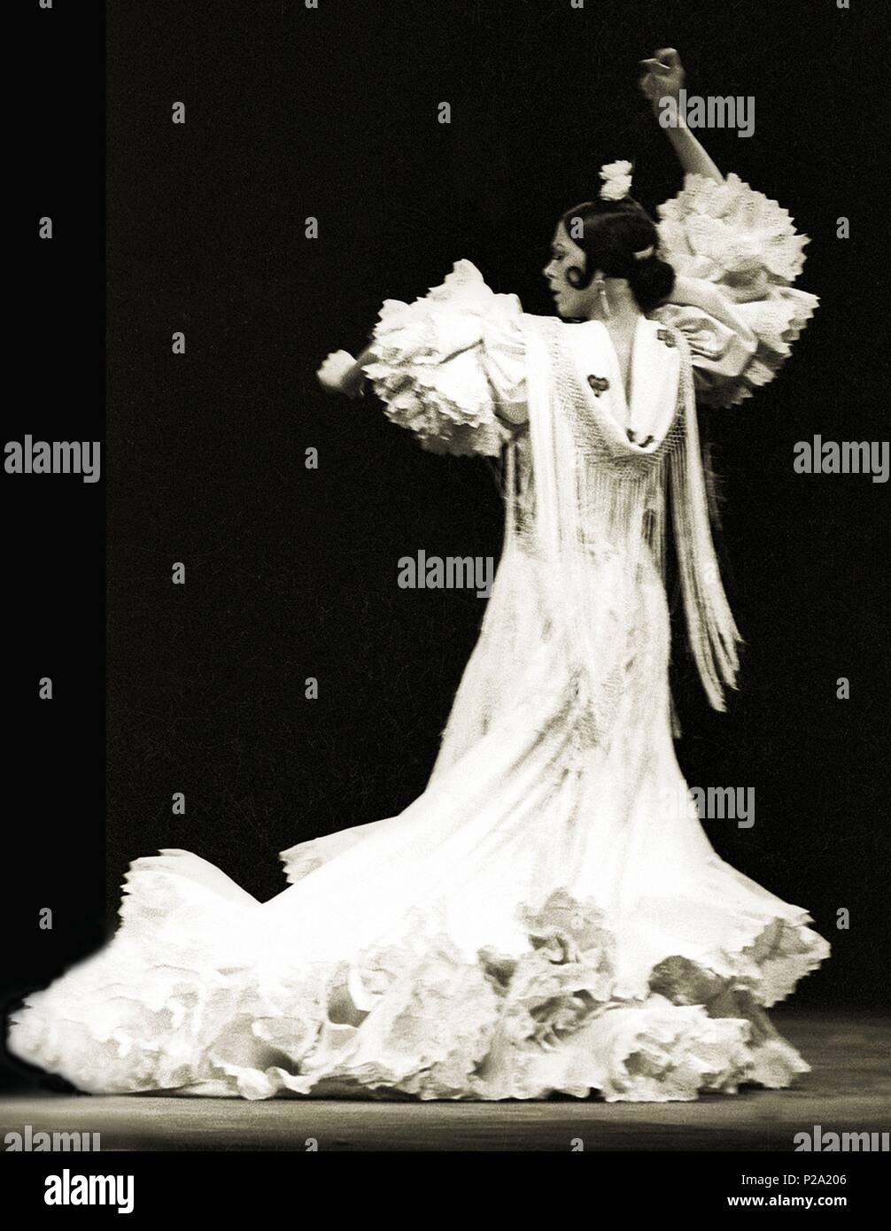 The spanish flamenco dancer Manuela Vargas during a performance Stock ...