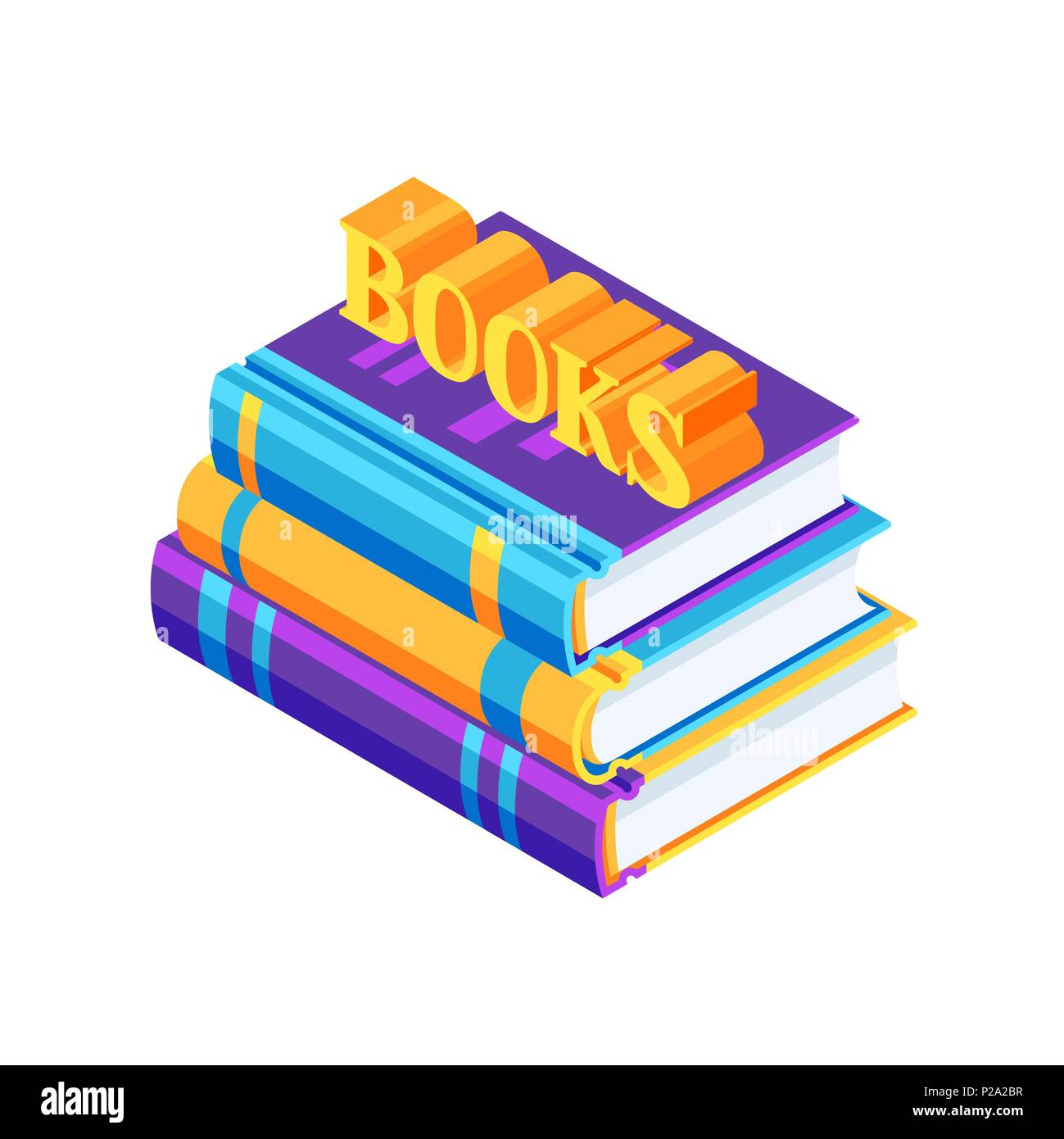 Isometric book icon Stock Vector Image & Art - Alamy