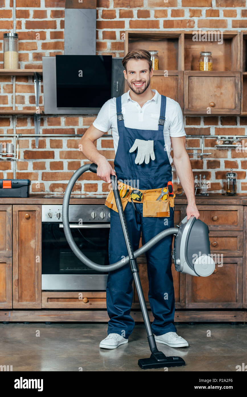 Male cleaner overall hi-res stock photography and images - Alamy