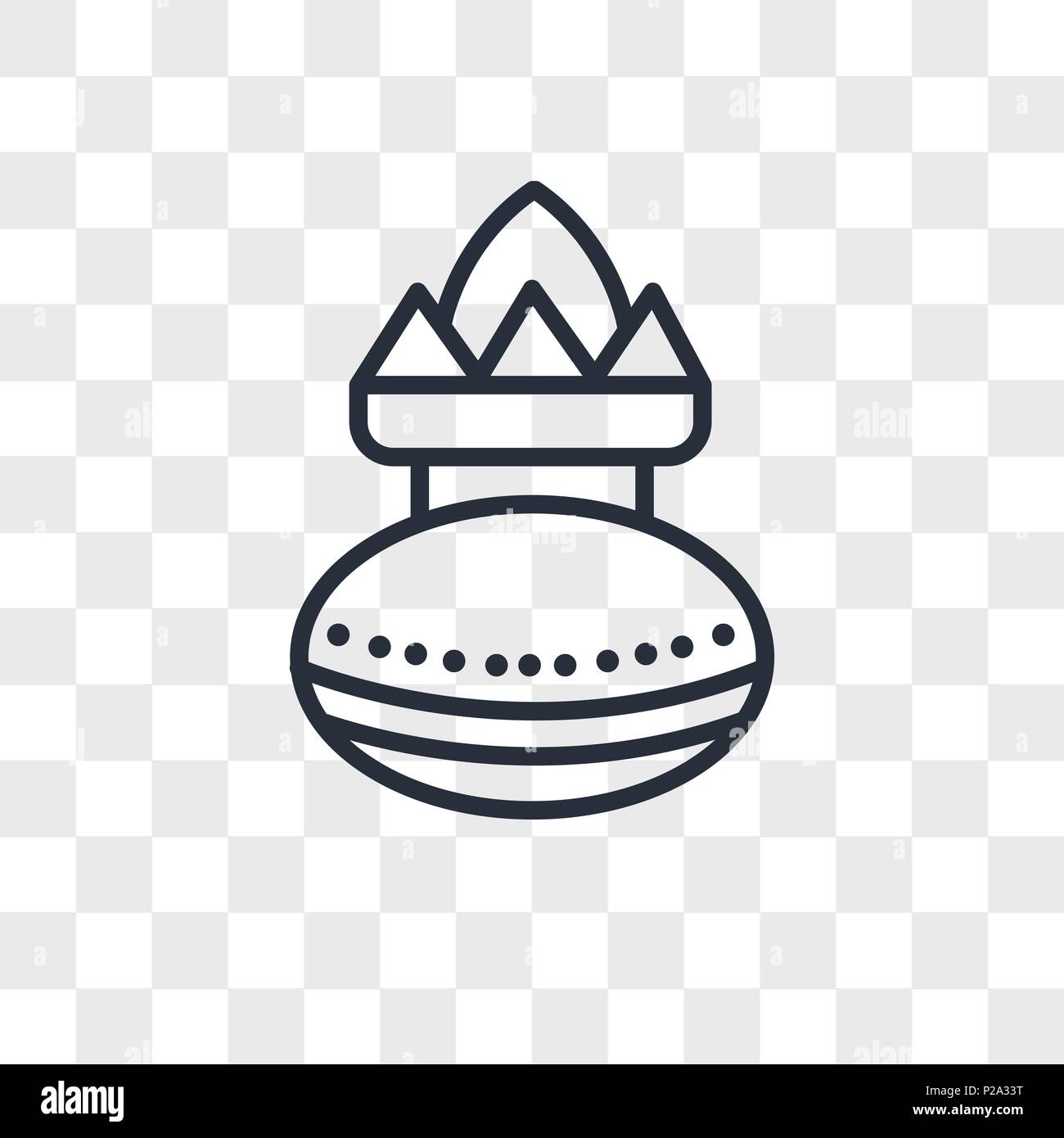 Kalasha vector icon isolated on transparent background, Kalasha logo ...