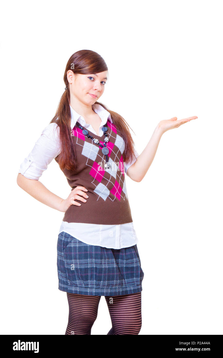 empty female woman hand holding isolated on white Stock Photo - Alamy