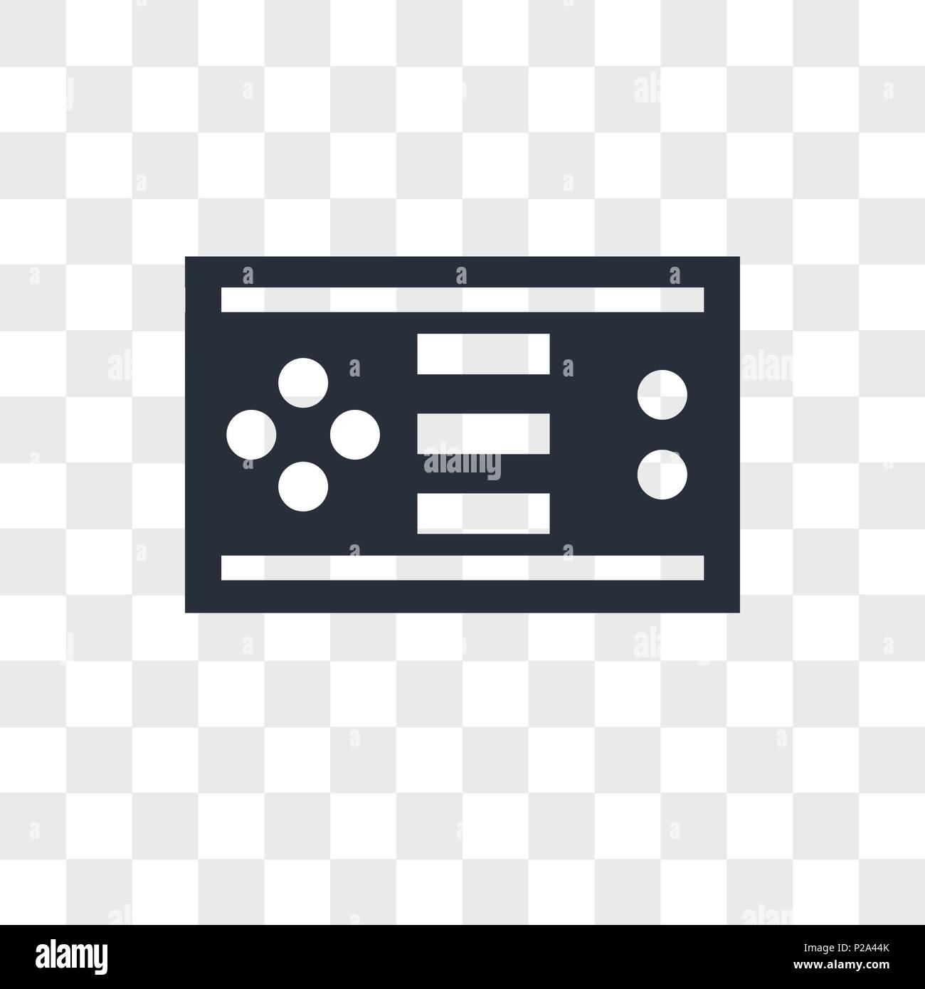 Video games vector icon isolated on transparent background, Video games ...