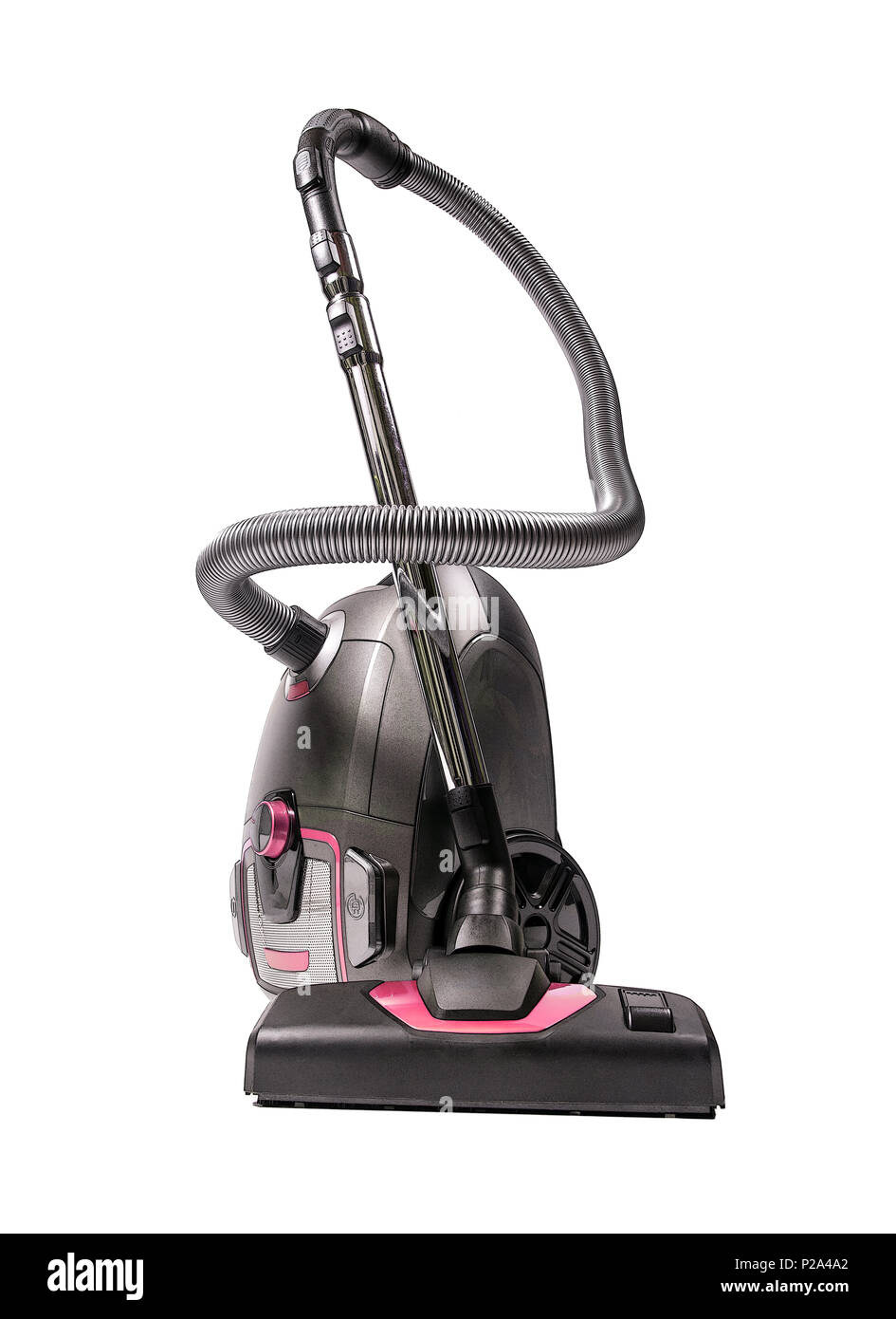 Vacuum Cleaner Isolated on White Background. New modern hoover standing ...