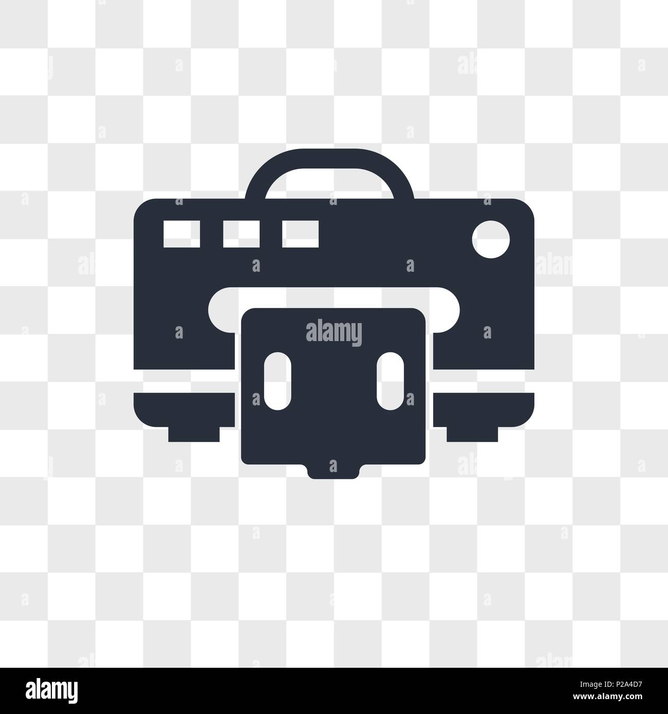Printers vector icon isolated on transparent background, Printers logo ...