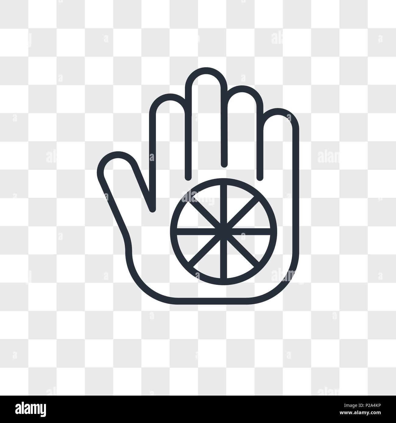 Karma vector icon isolated on transparent background, Karma logo ...