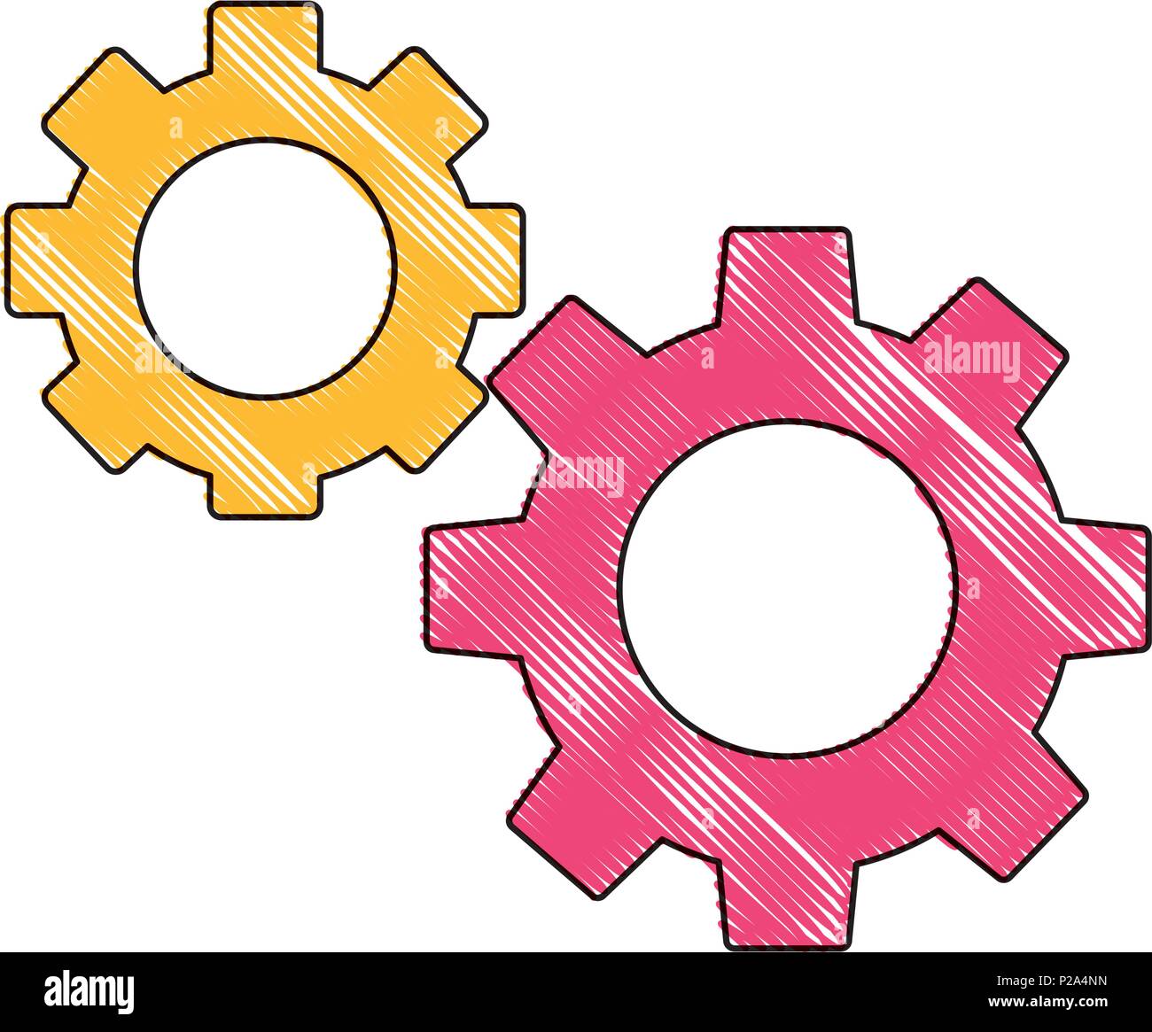 gears machine isolated icon vector illustration design Stock Vector ...