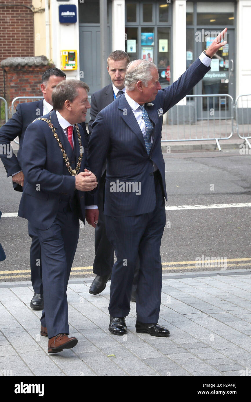 The Prince of Wales (right) and Lord Mayor of Cork Tony Fitzgerald ...