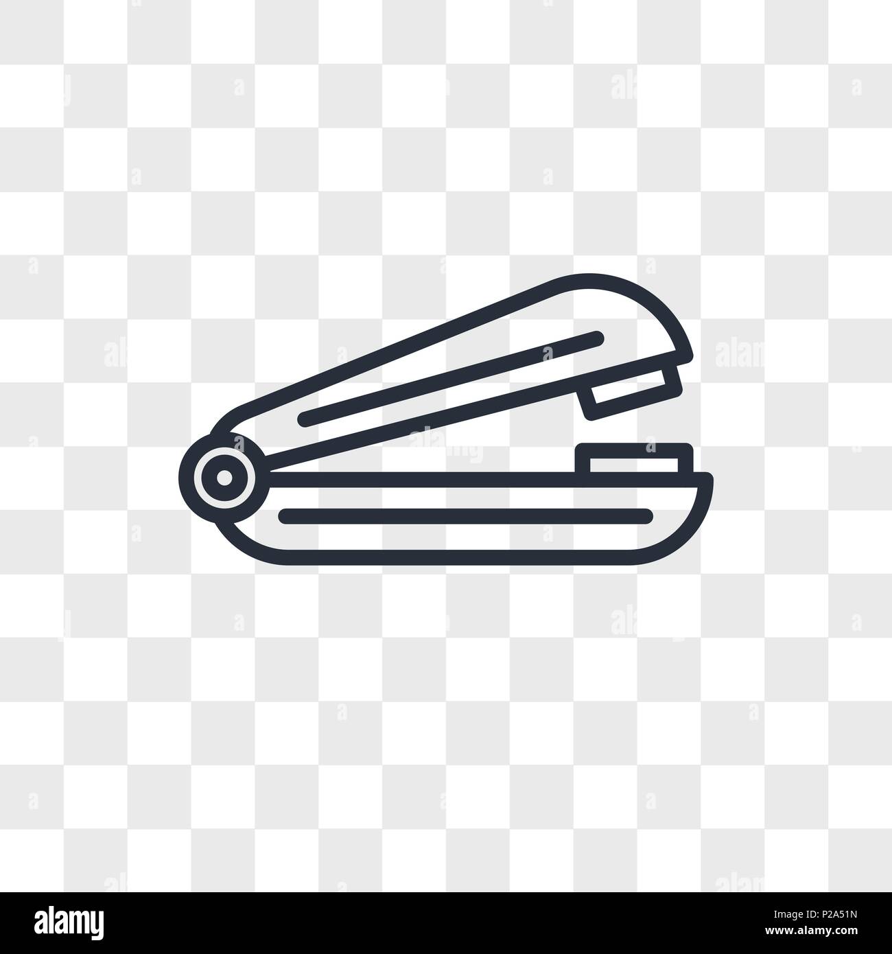 Stapler vector icon isolated on transparent background, Stapler logo ...