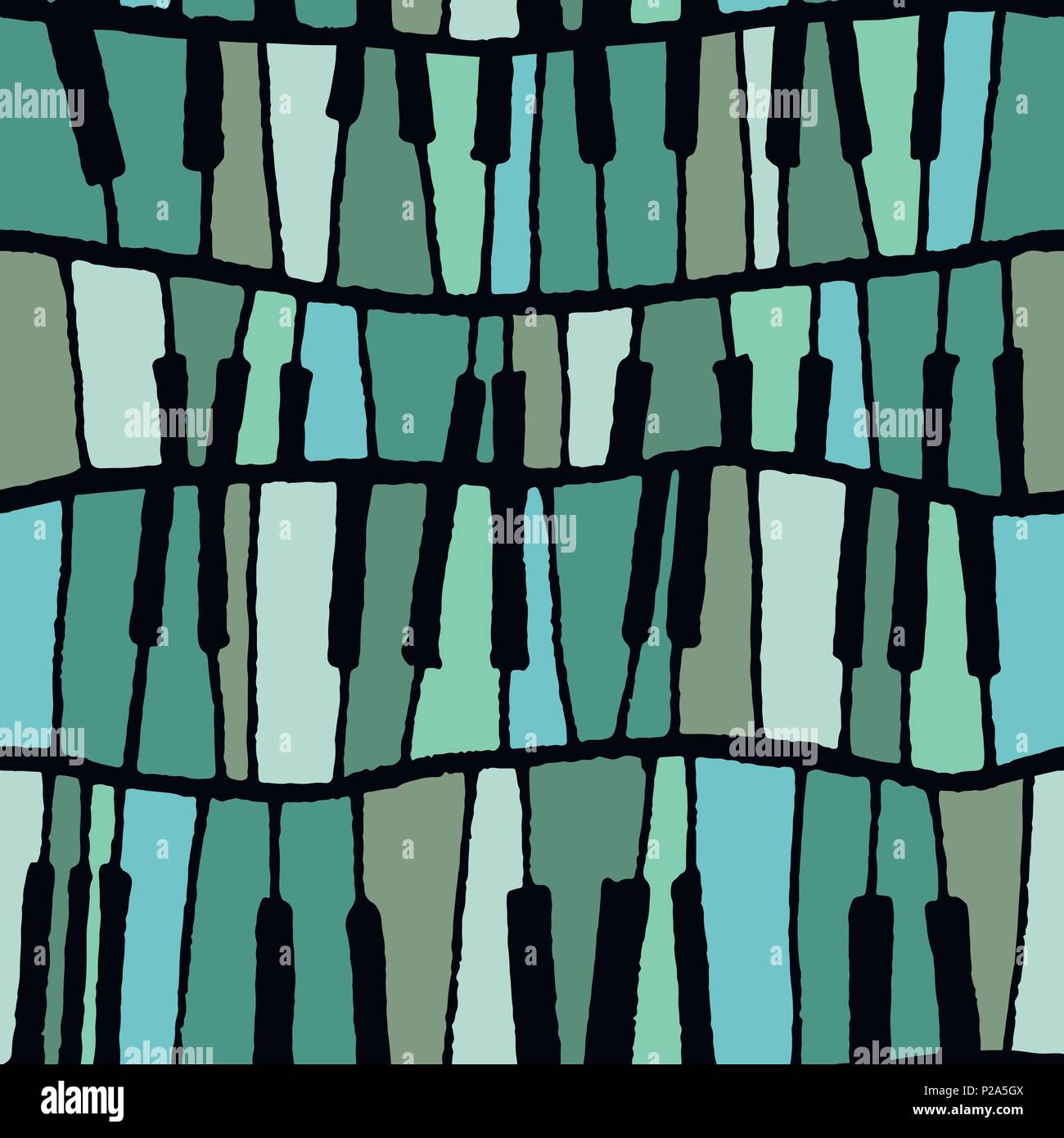 Seamless vector piano pattern in blue tones Stock Vector Image & Art ...