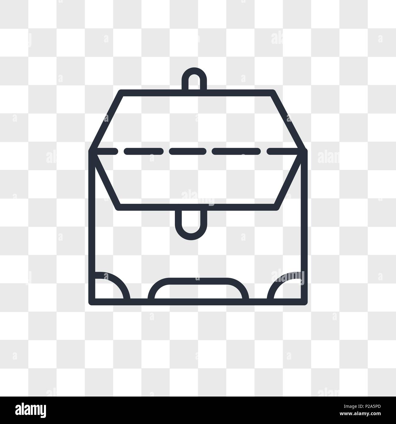 Briefcase vector icon isolated on transparent background, Briefcase ...
