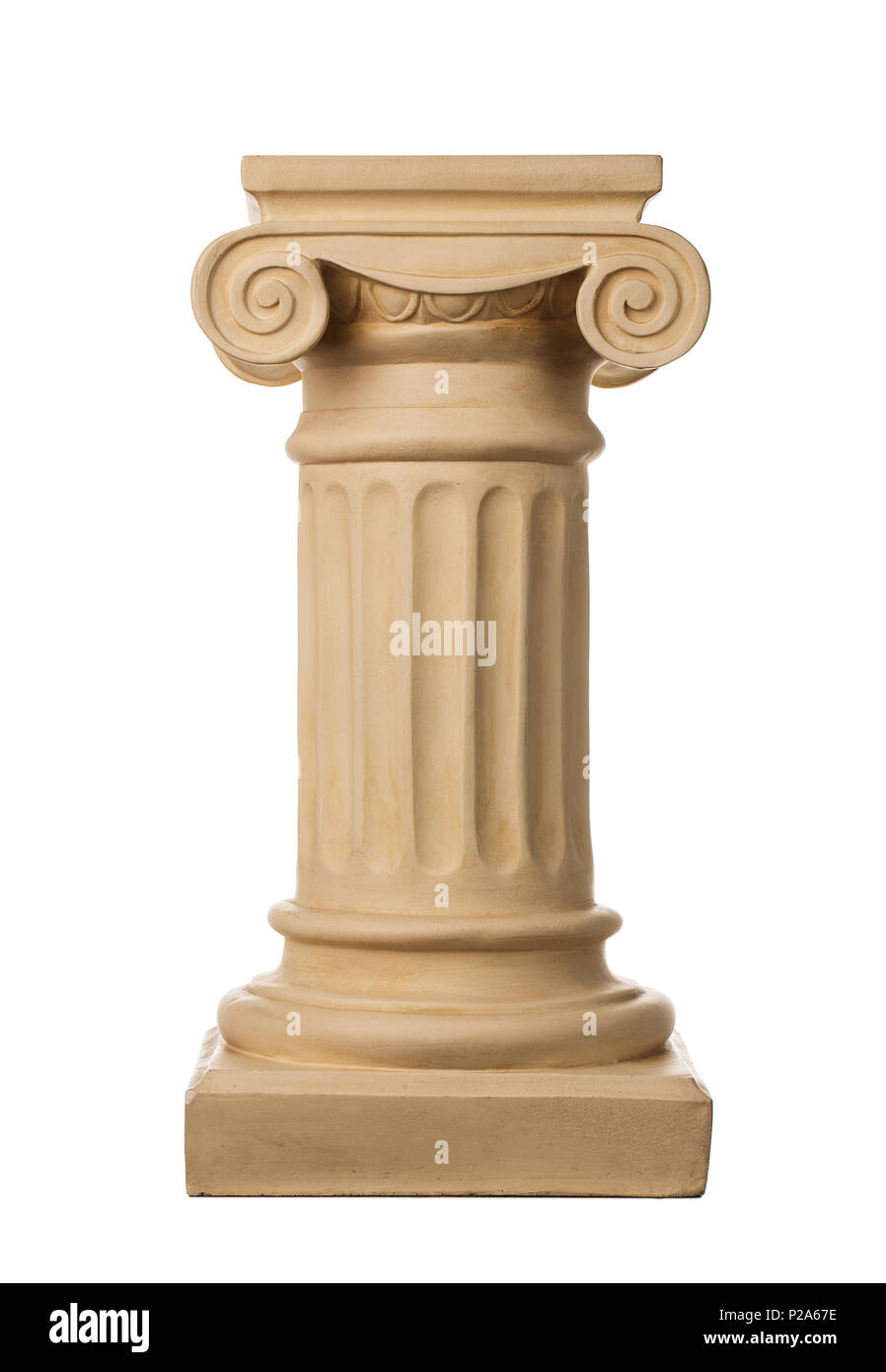 Ancient column isolated on white background Stock Photo - Alamy