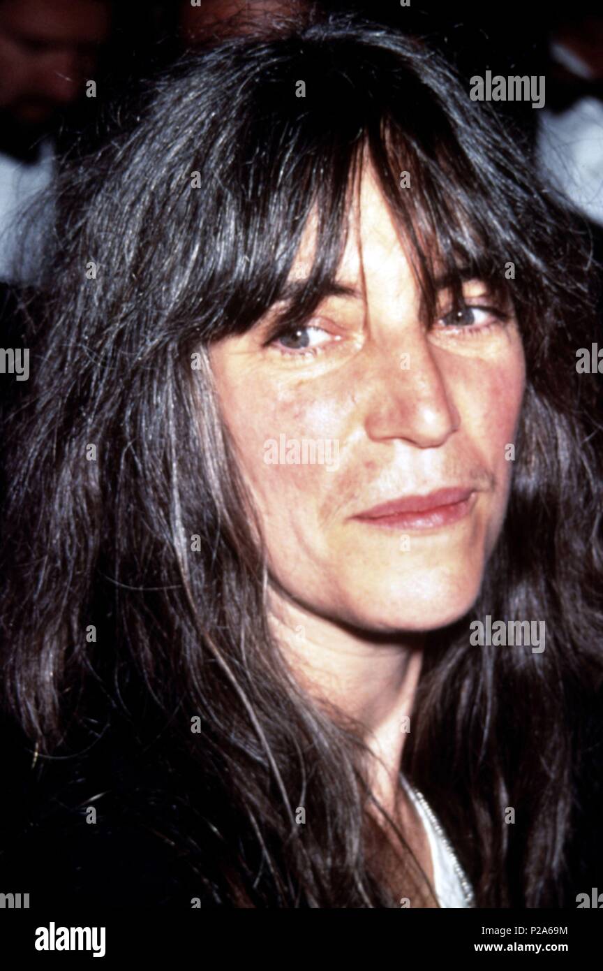 American singer-songwriter Patti Smith Stock Photo - Alamy