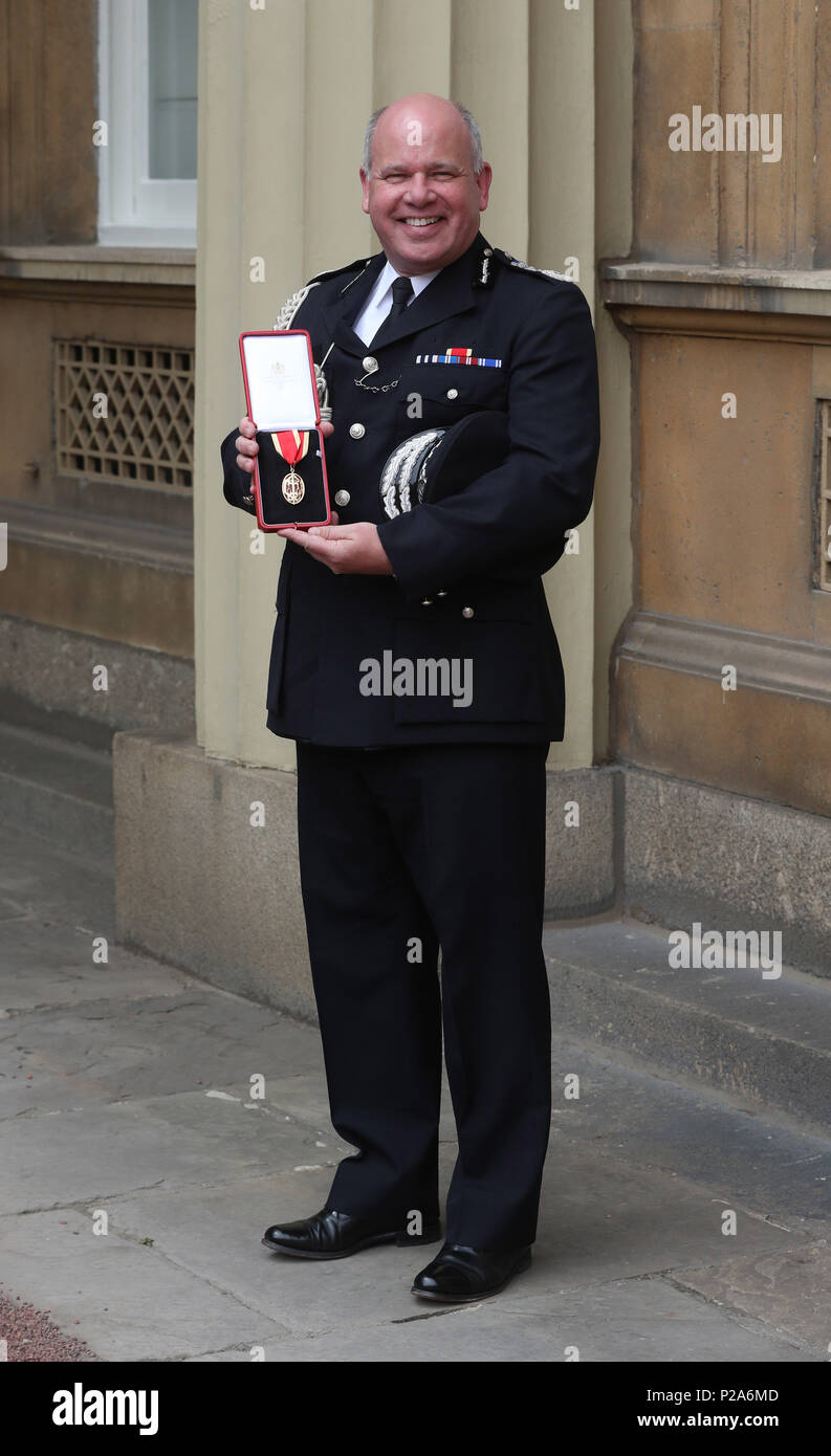 Sir Craig Mackey after an Investiture ceremony at Buckingham Palace in ...