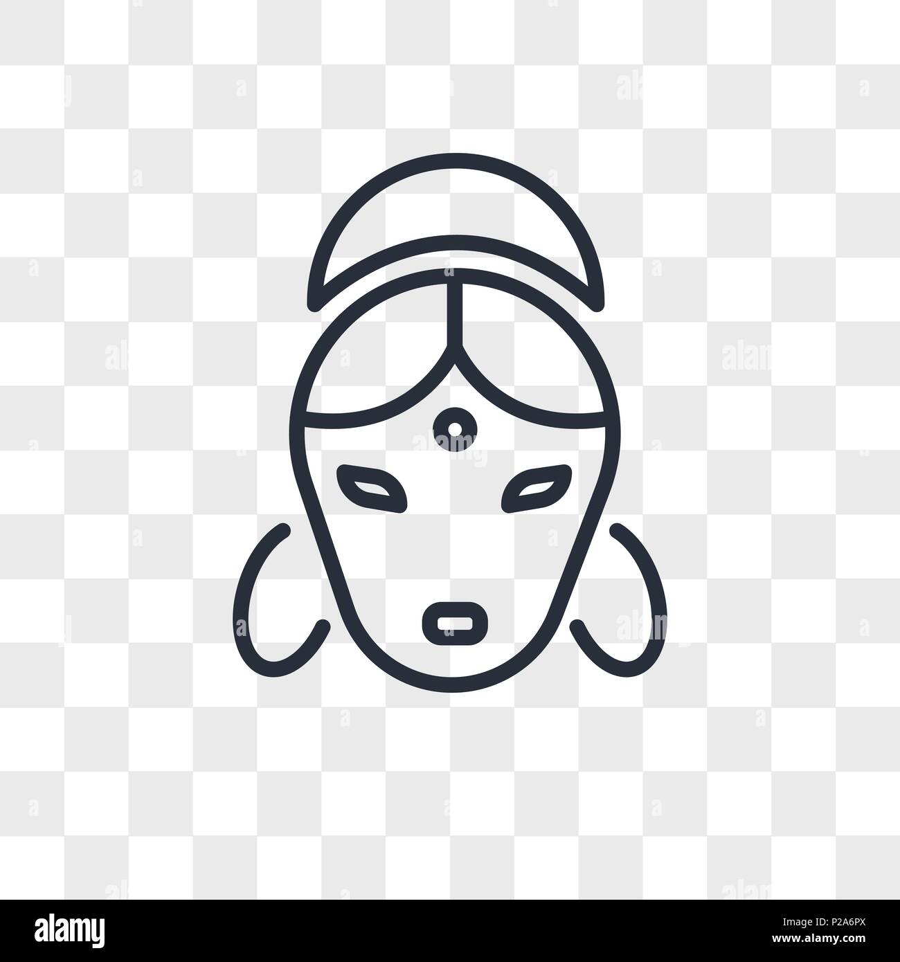 Hindu vector icon isolated on transparent background, Hindu logo ...