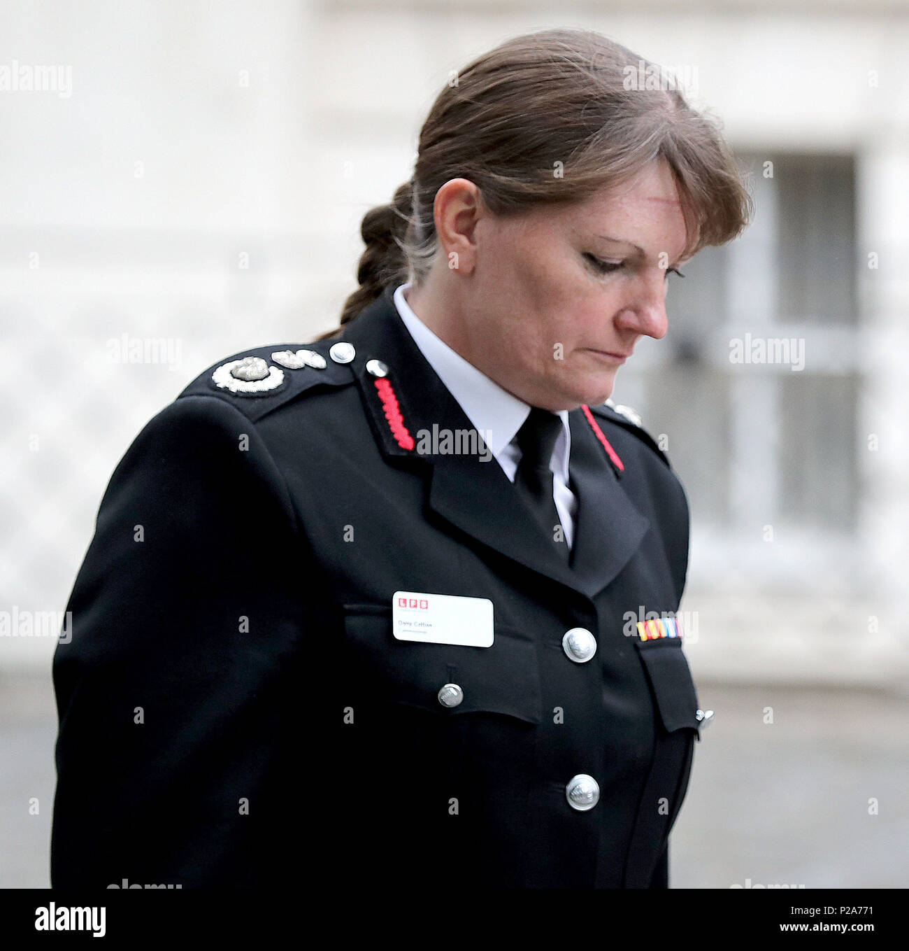 London fire commissioner Dany Cotton marks the one year anniversary of ...