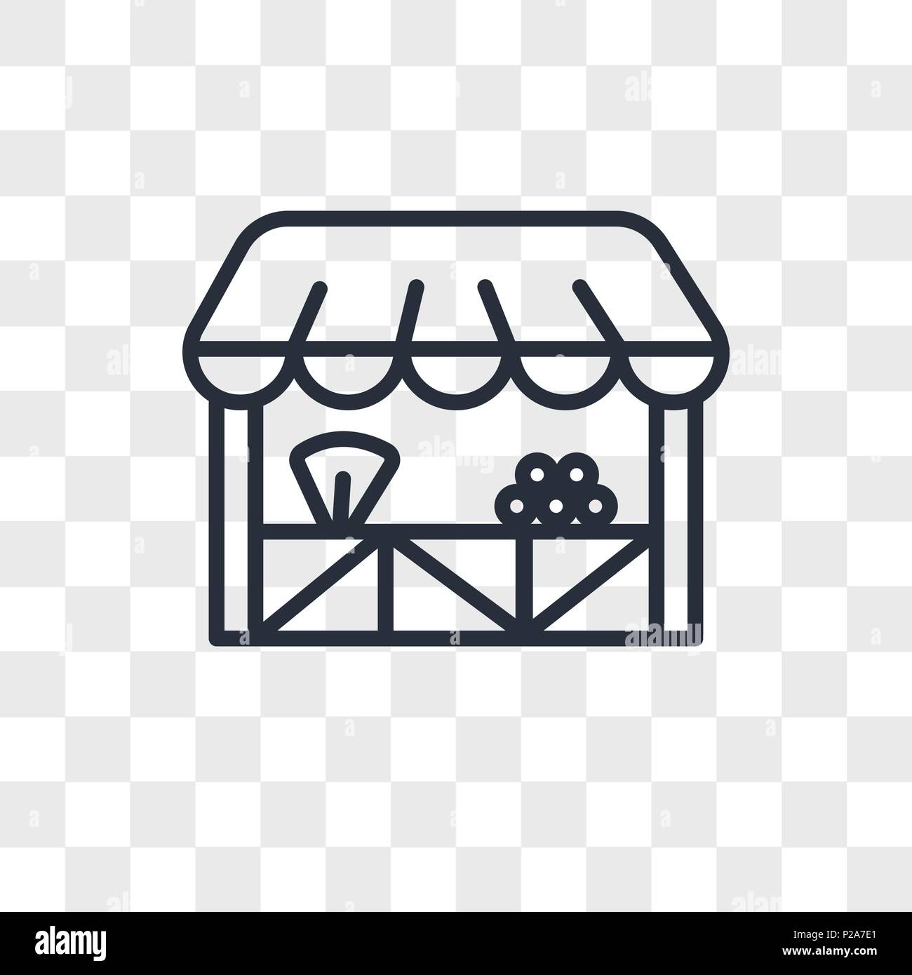 Grocery vector icon isolated on transparent background, Grocery logo ...
