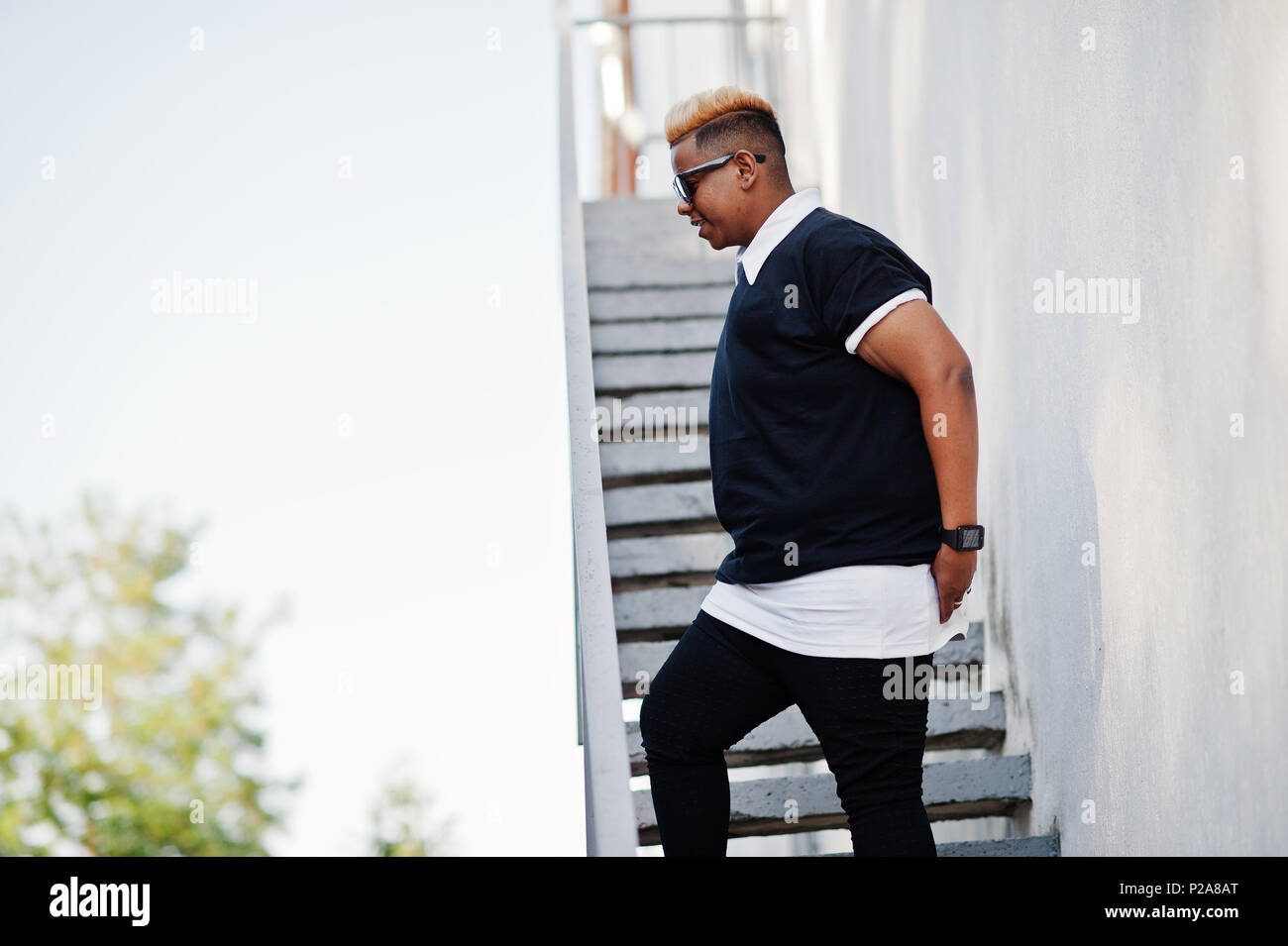 Stylish arabian muslim boy with originally hair and sunglasses posed on ...