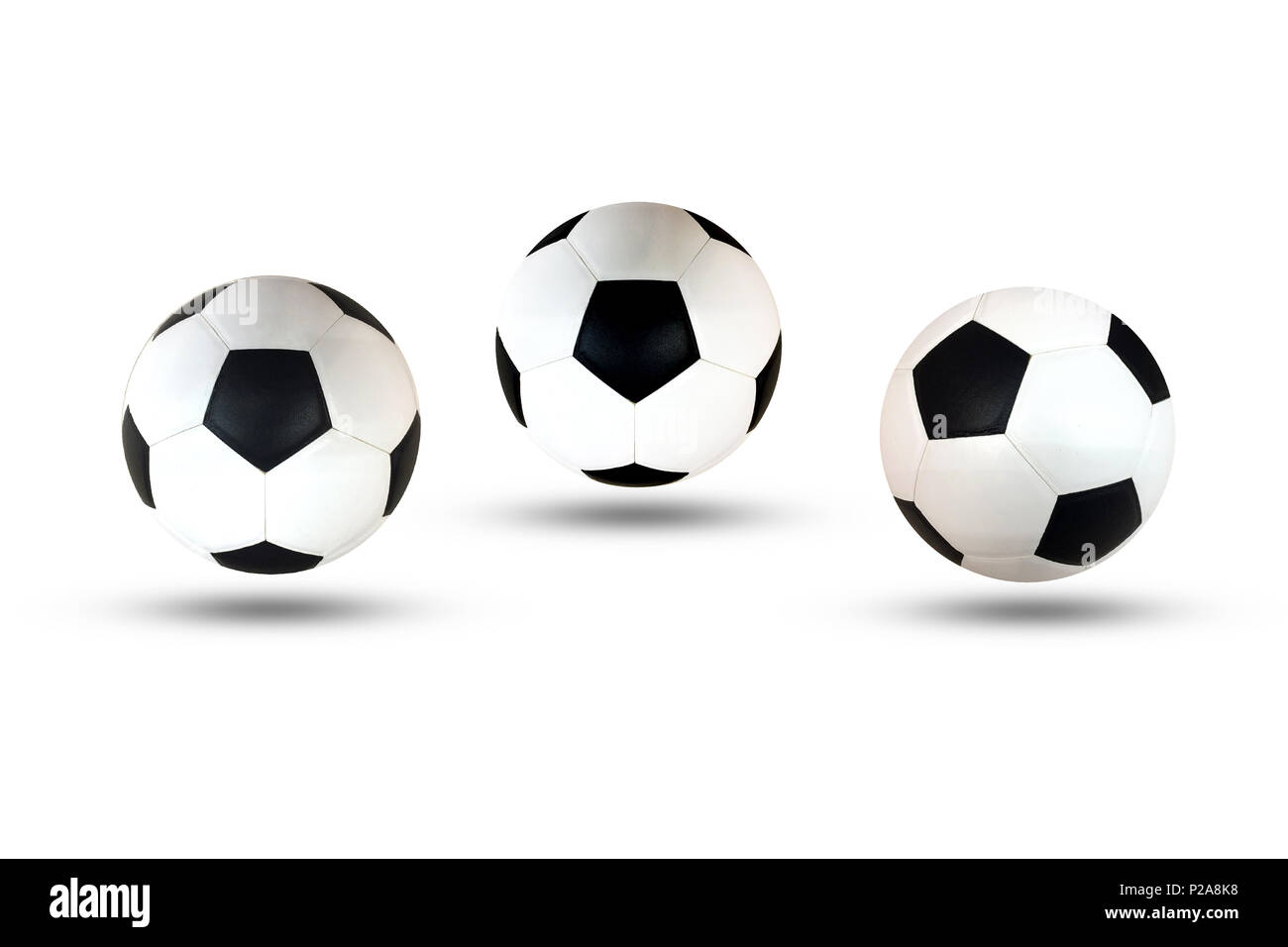 football on white background Stock Photo - Alamy