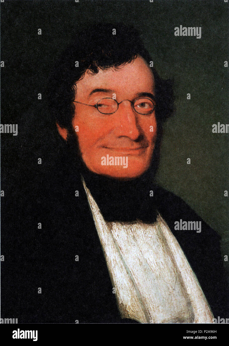. Deutsch: Nikolaus Johann van Beethoven (1776-1848) im Alter von 65 ...
