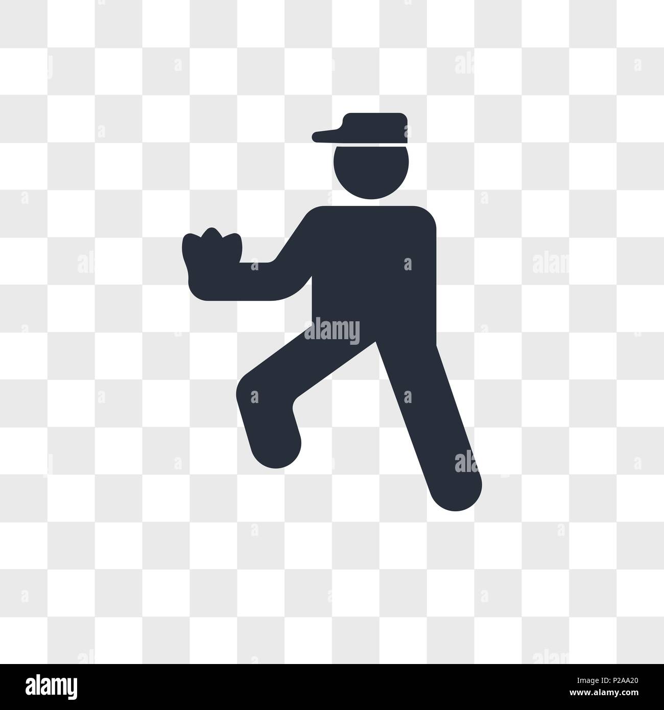 Pitcher vector icon isolated on transparent background, Pitcher logo ...