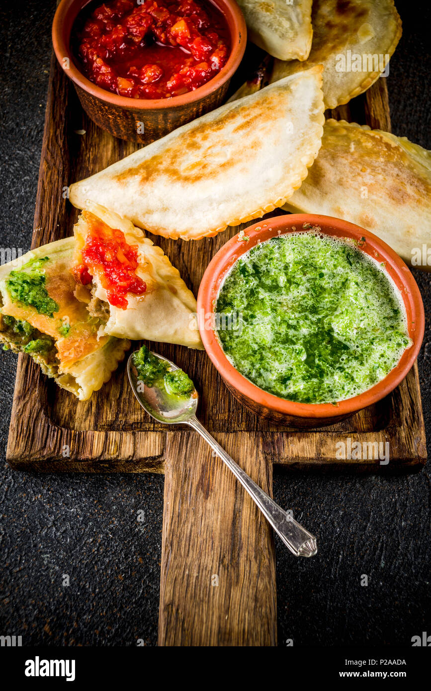 Latin American, mexican, chilean food. Traditional baked pastry ...