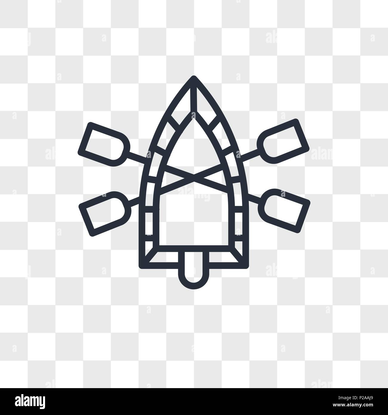 Raft vector icon isolated on transparent background, Raft logo concept ...