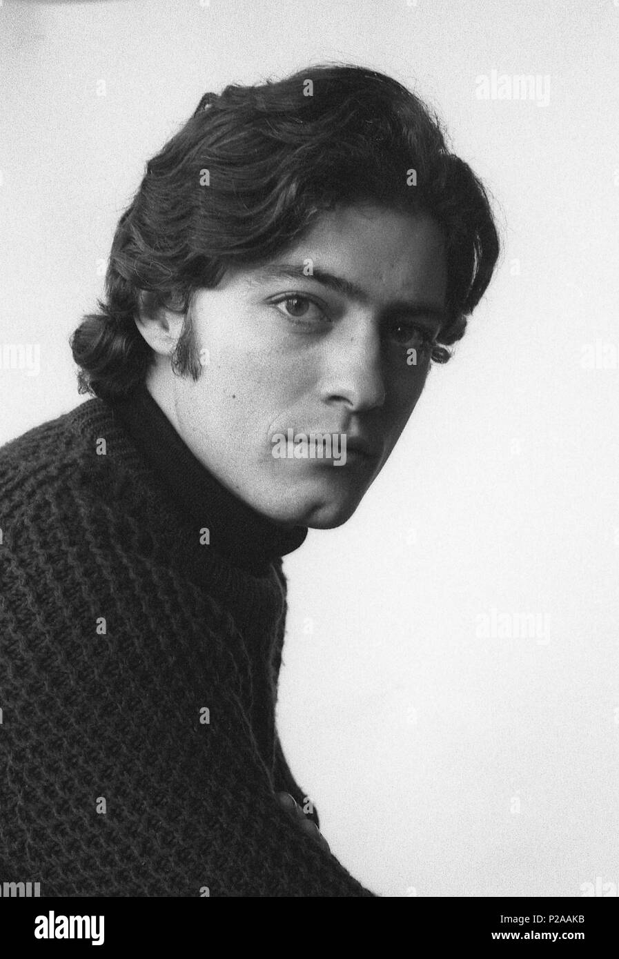 El escritor catalán Félix de Azúa retratado en enero de 1970 Stock ...