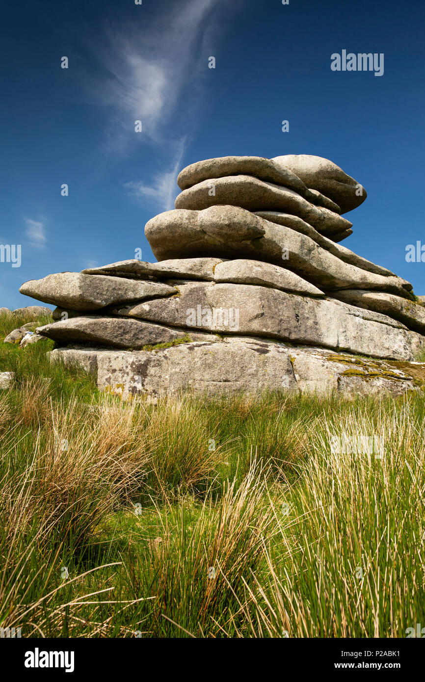 UK, Cornwall, Bodmin Moor, Minions, Craddock Moor, natural granite ...