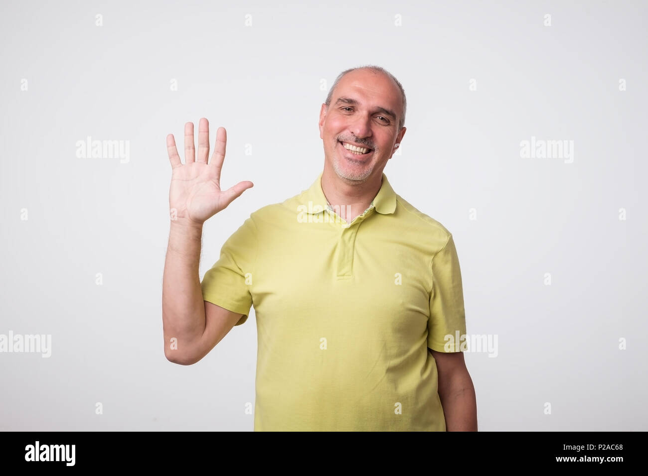 Hello gesture hi-res stock photography and images - Alamy
