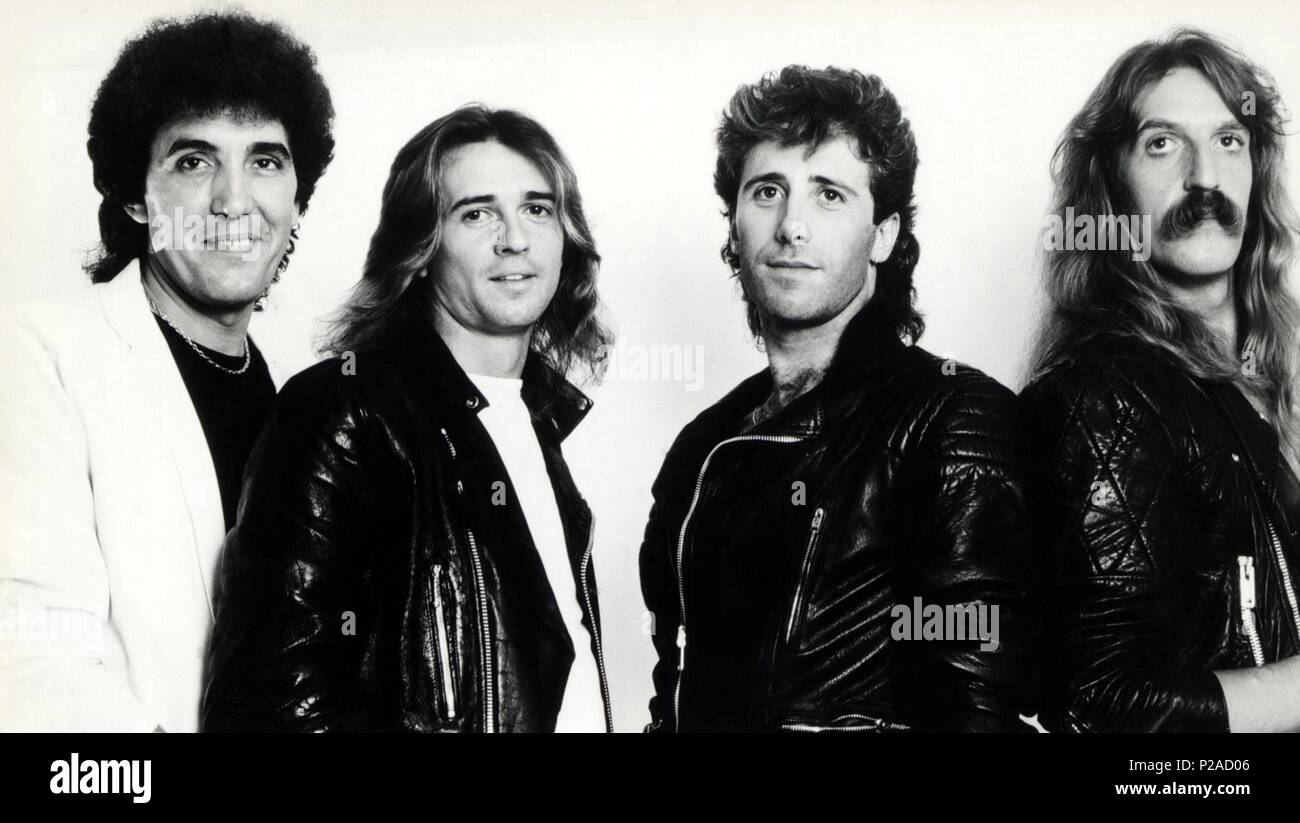 Integrantes de COZ, un grupo español pionero del rock duro comercial ...