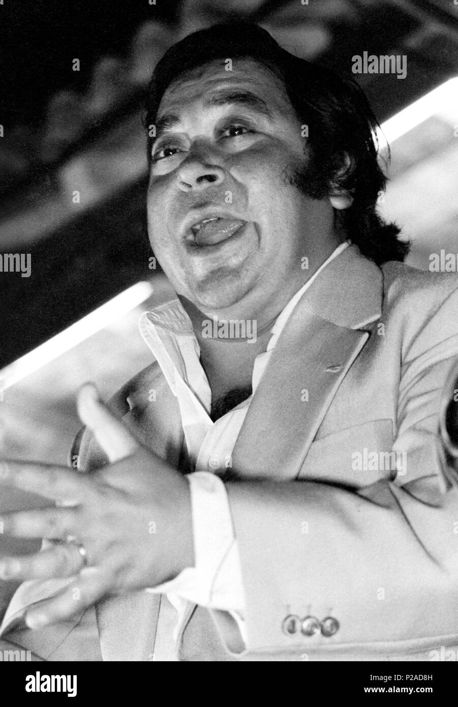 The spanish flamenco singer Terremoto de Jerez during a performance ...