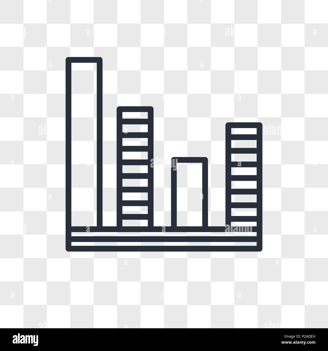 Graph vector icon isolated on transparent background, Graph logo ...