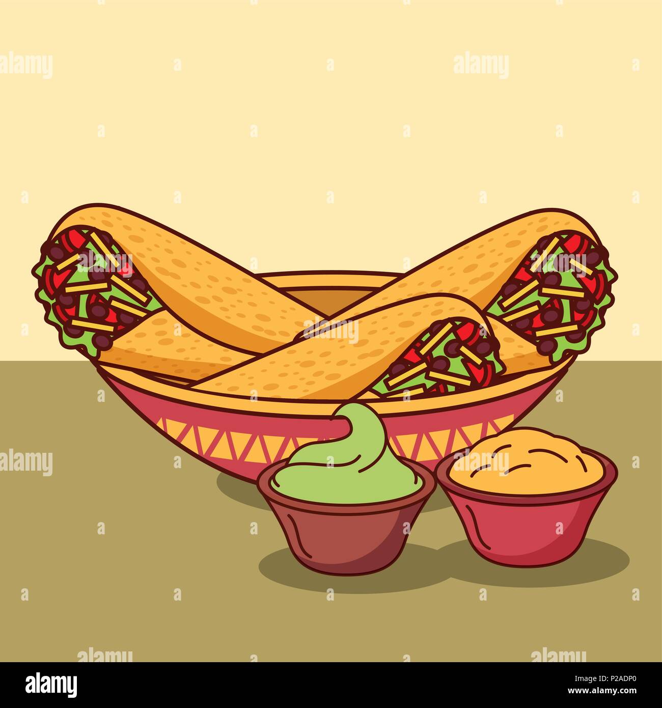 Chipotle chicken bowl Stock Vector Images - Alamy