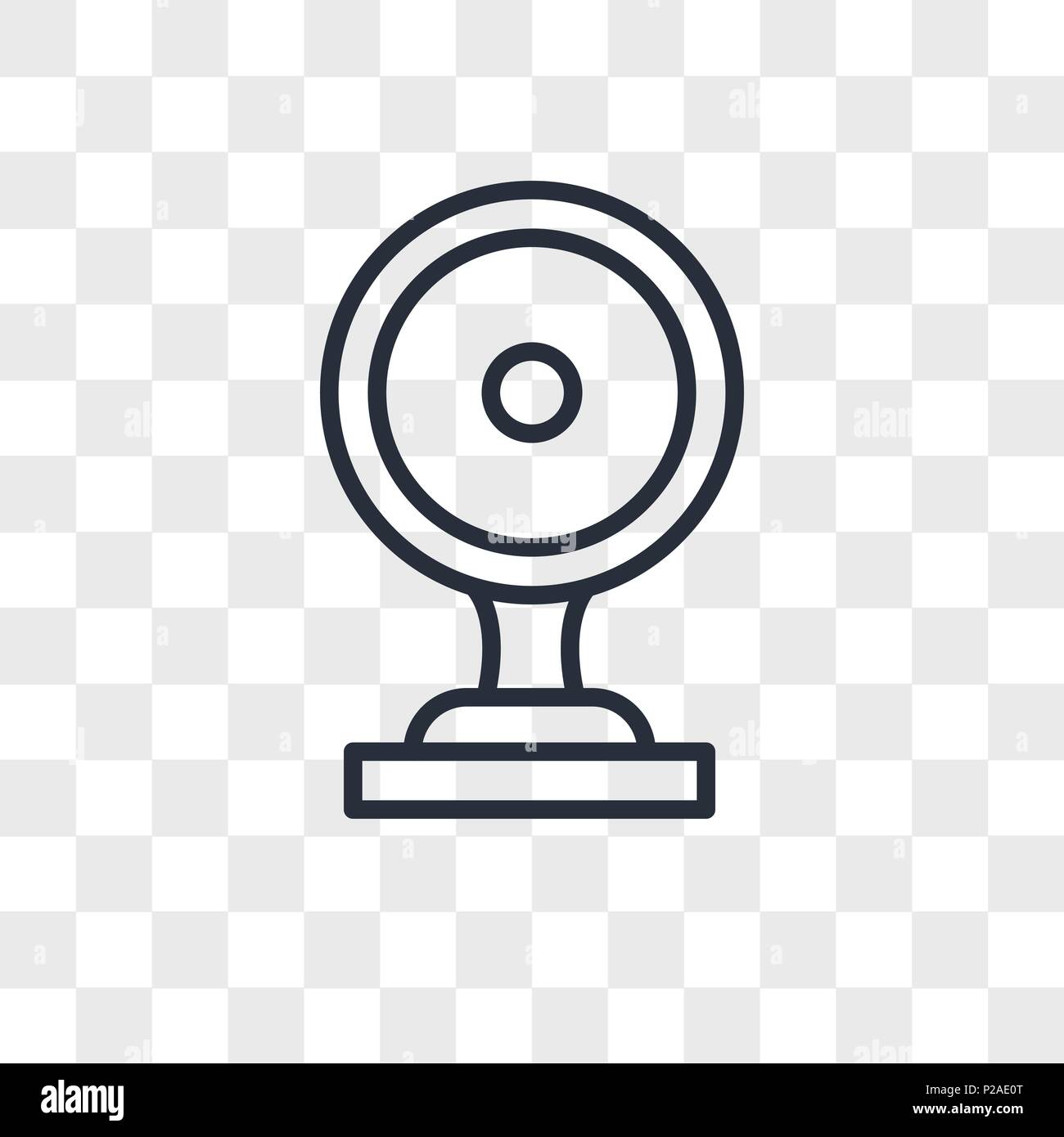 Bell vector icon isolated on transparent background, Bell logo concept ...
