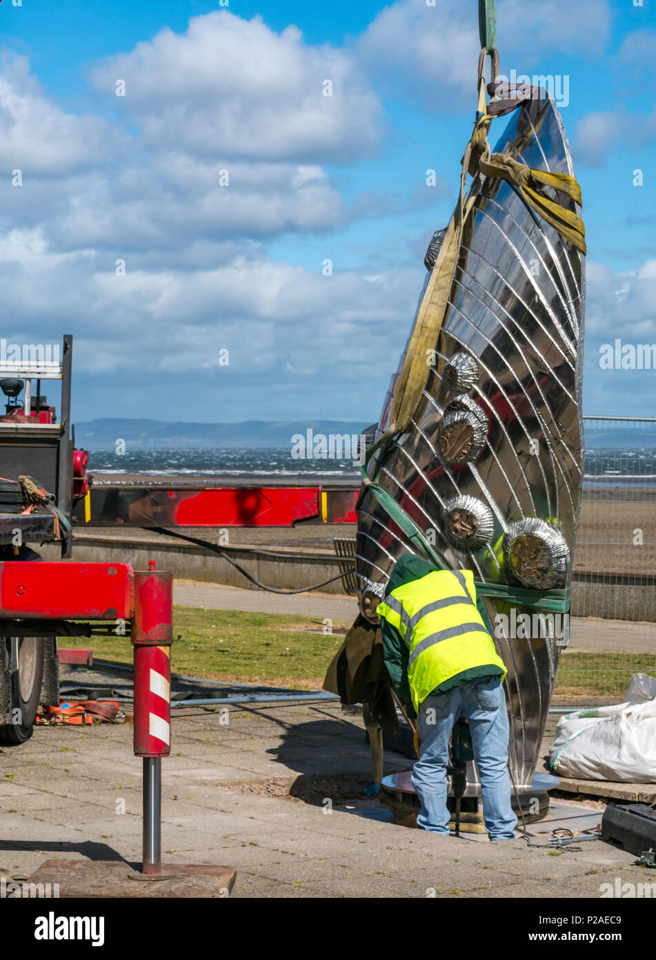 Musselburgh, East Lothian, Scotland, UK, 14th June 2018. Installation ...