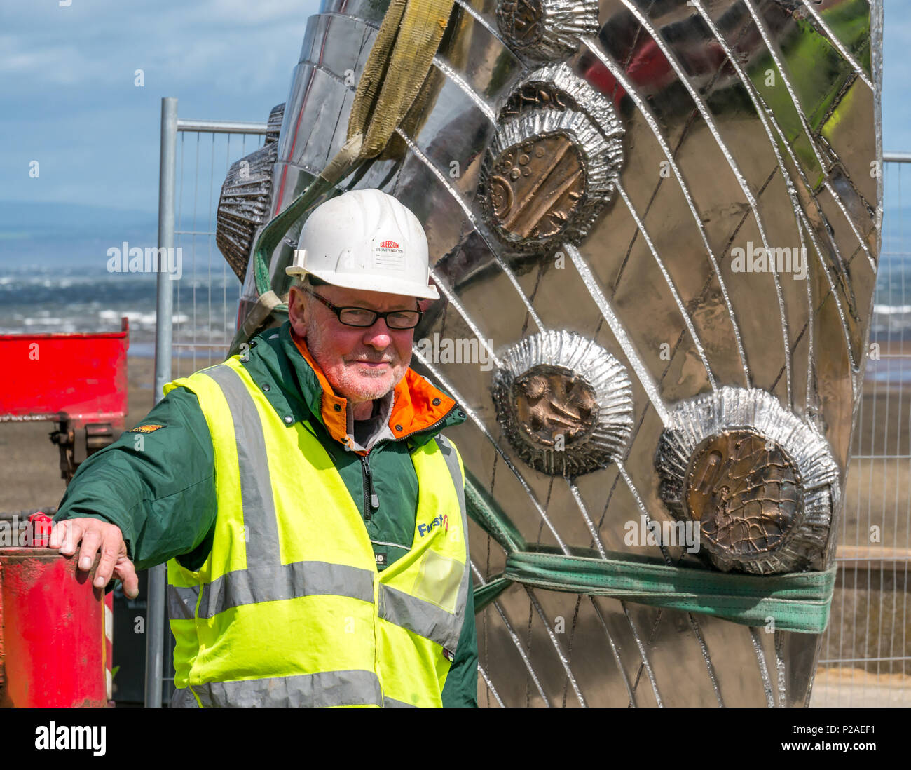Musselburgh, East Lothian, Scotland, UK, 14th June 2018. Installation ...