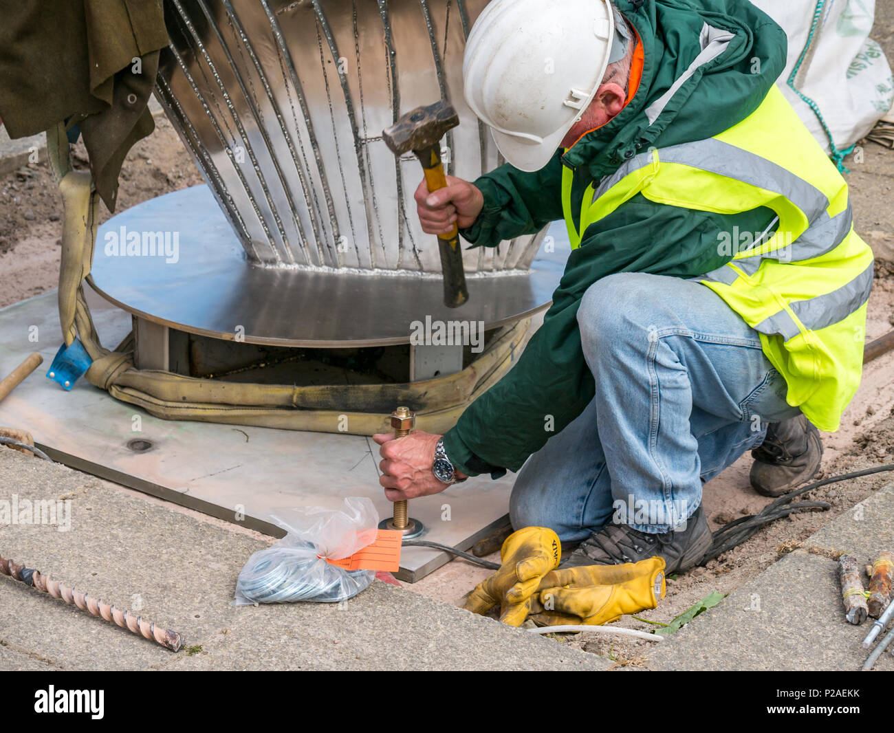 Musselburgh, East Lothian, Scotland, UK, 14th June 2018. Installation ...