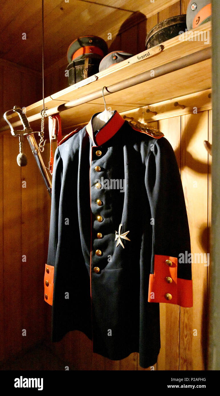 14 June 2018, Potsdam, Germany: The tunic for the parade uniform of the ...