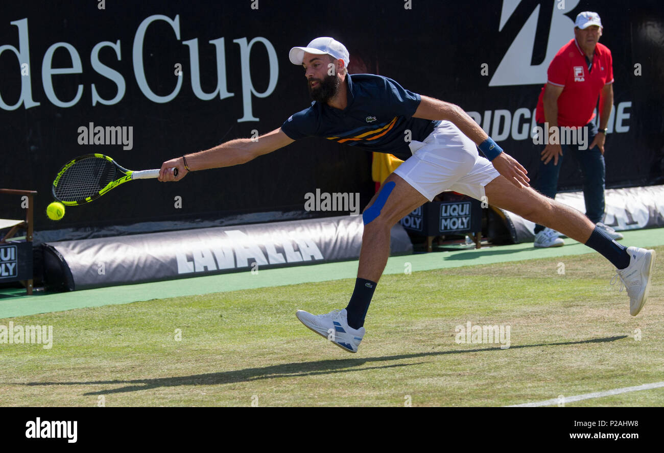 Stuttgart, Germany. 14th June, 2018. Tennis, 2018 ATP World Tour Stuttgart, Singles, Men, Paire ...