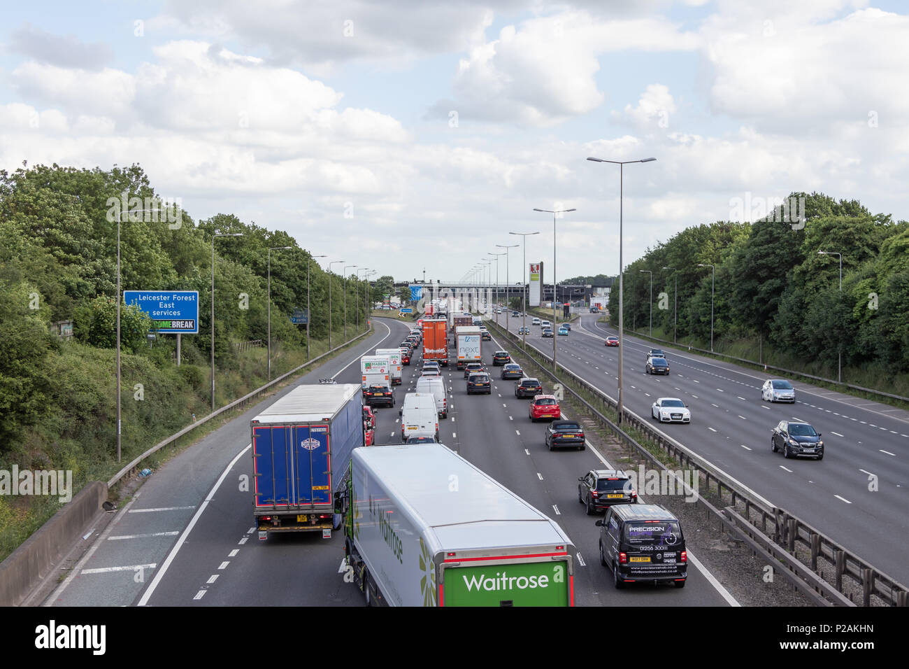 M1 leicester traffic uk hi-res stock photography and images - Alamy