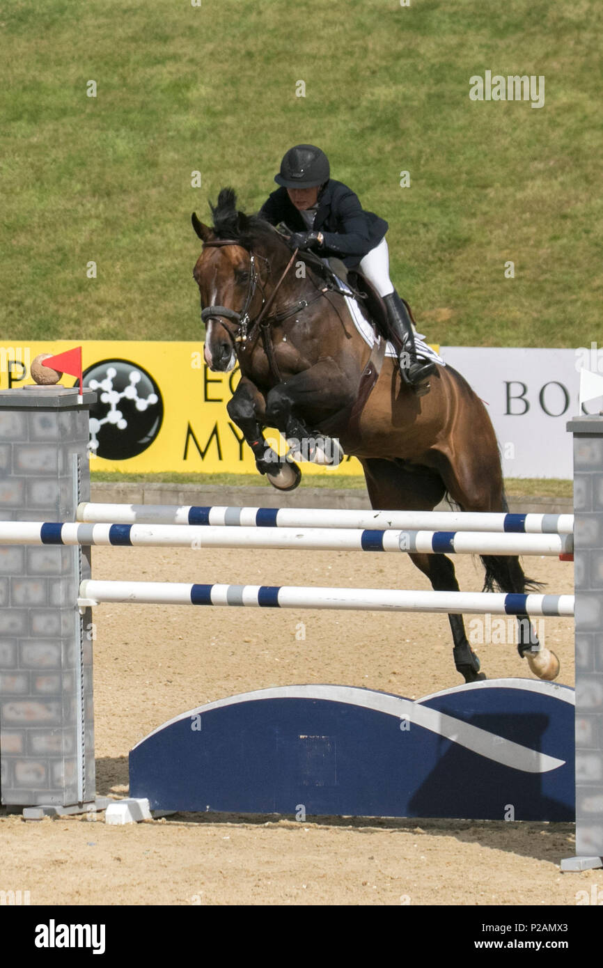 Bolesworth, Cheshire. 14th Jun, 2018. Jonna Ekberg from Sweden riding ...