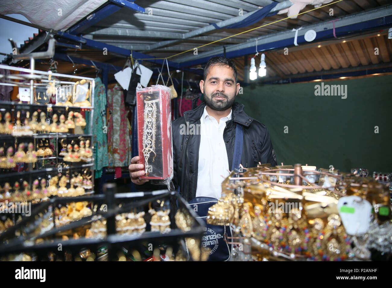 Manchester, UK. 14th June 2018. Muslims celebrate Chaand Raat, which ...