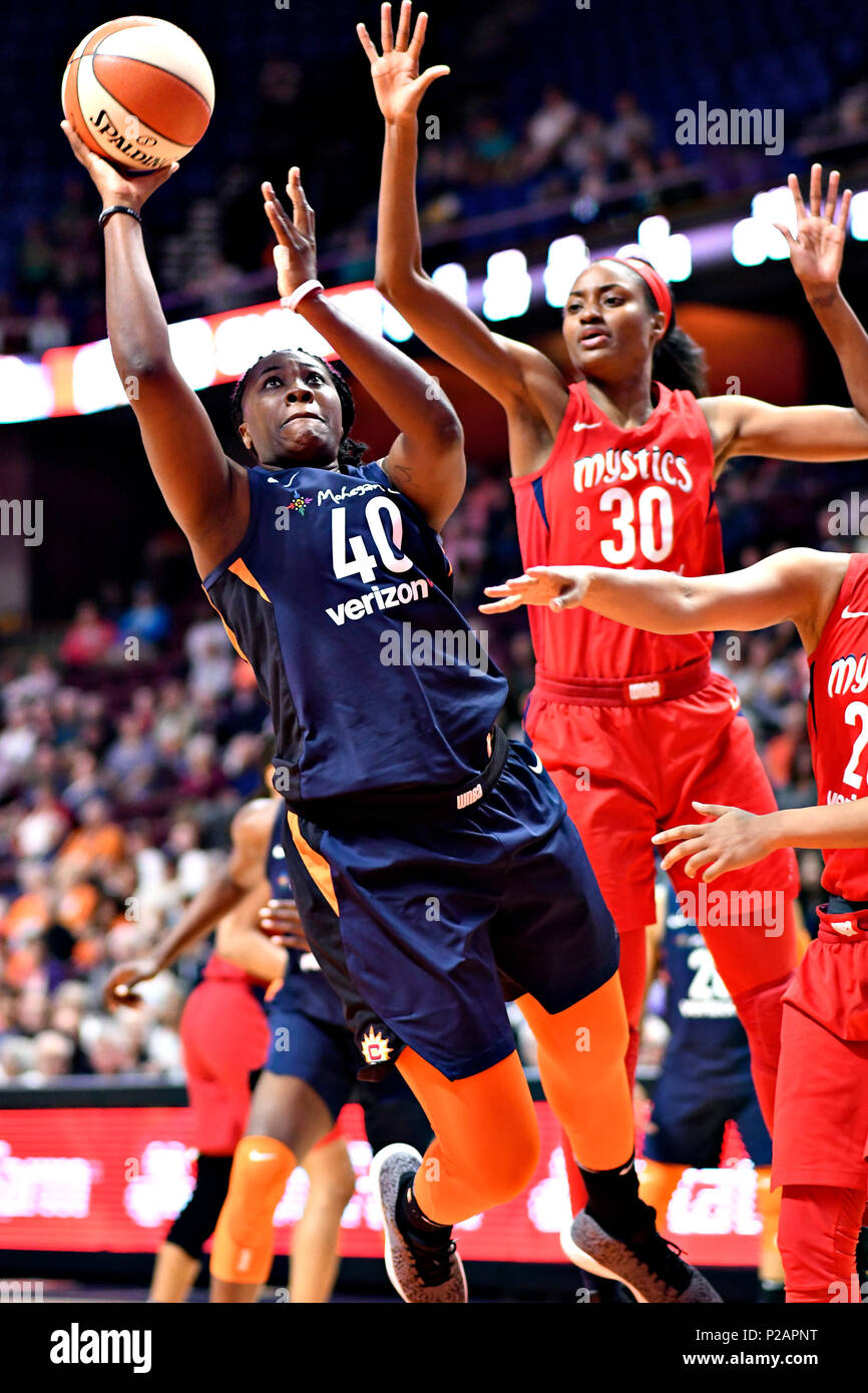 Connecticut, USA. 13th June, 2018. Connecticut Sun forward, Shekinna ...