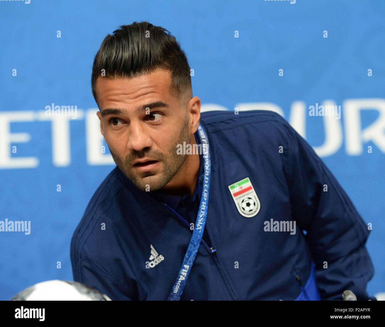 St. Petersburg, Russia. 14th June, 2018. FIFA World Cup Russia. Pre ...