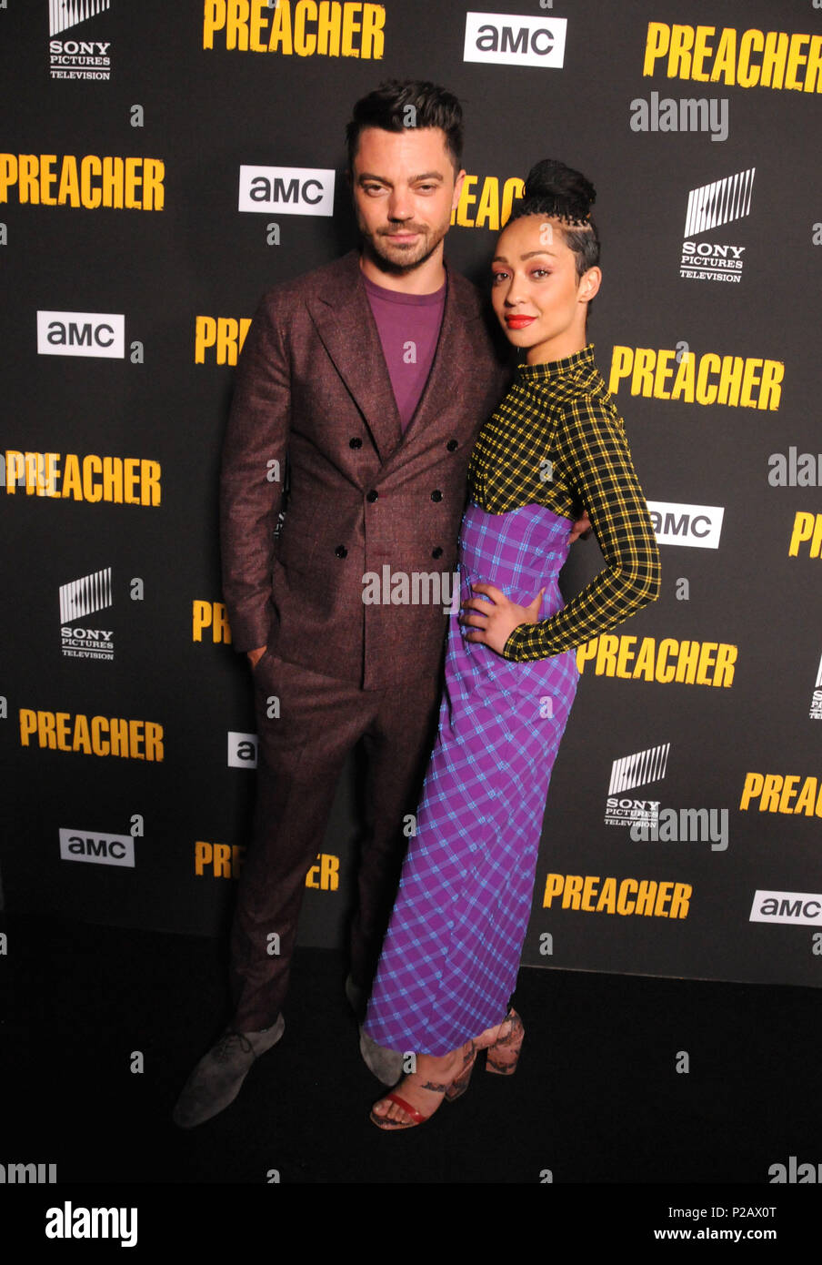 LOS ANGELES, CA - JUNE 14: (L-R) Actor Dominic Cooper and actress Ruth ...