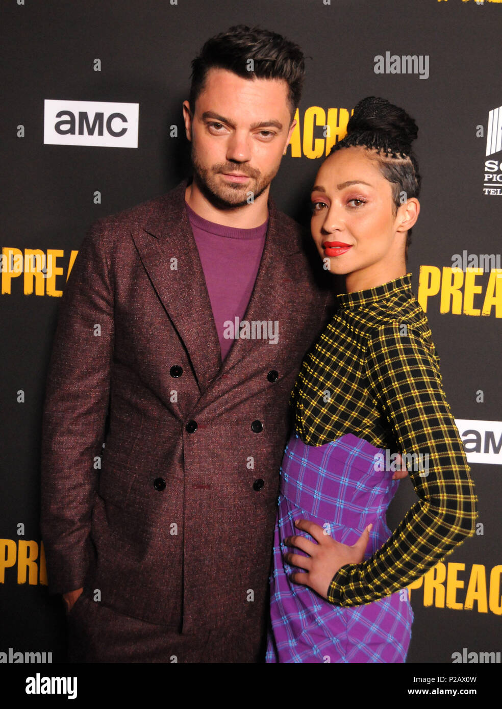 LOS ANGELES, CA - JUNE 14: (L-R) Actor Dominic Cooper and actress Ruth ...
