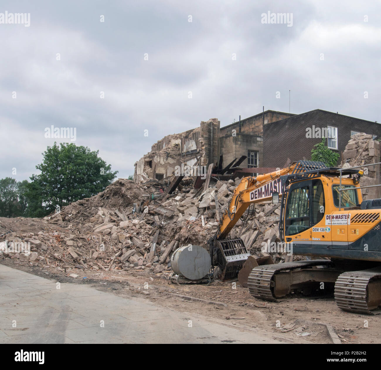 GLASGOW, SCOTLAND - JUNE 14th 2018: The demolition of B listed ...