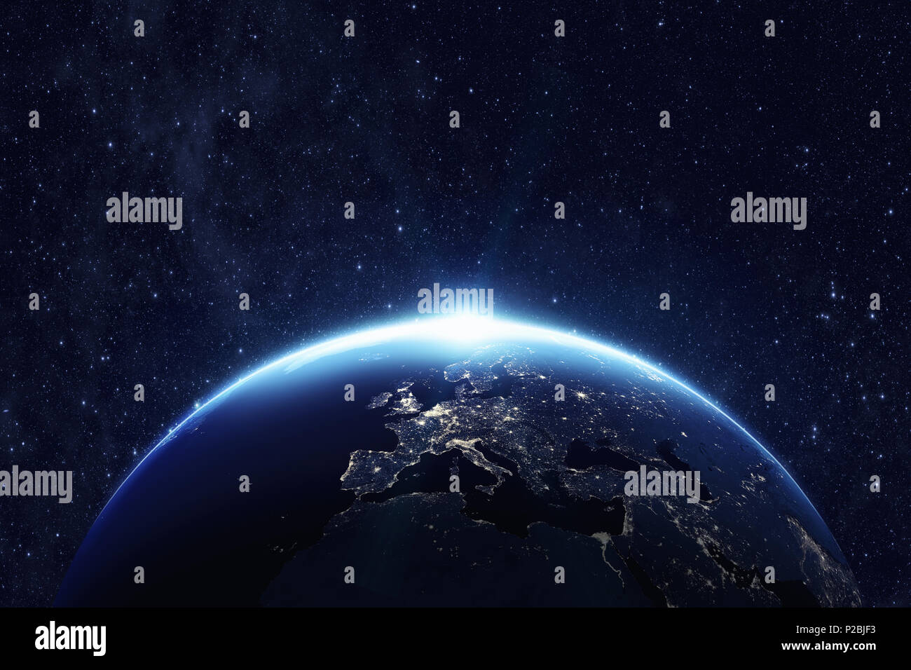 Earth at night map hi-res stock photography and images - Alamy